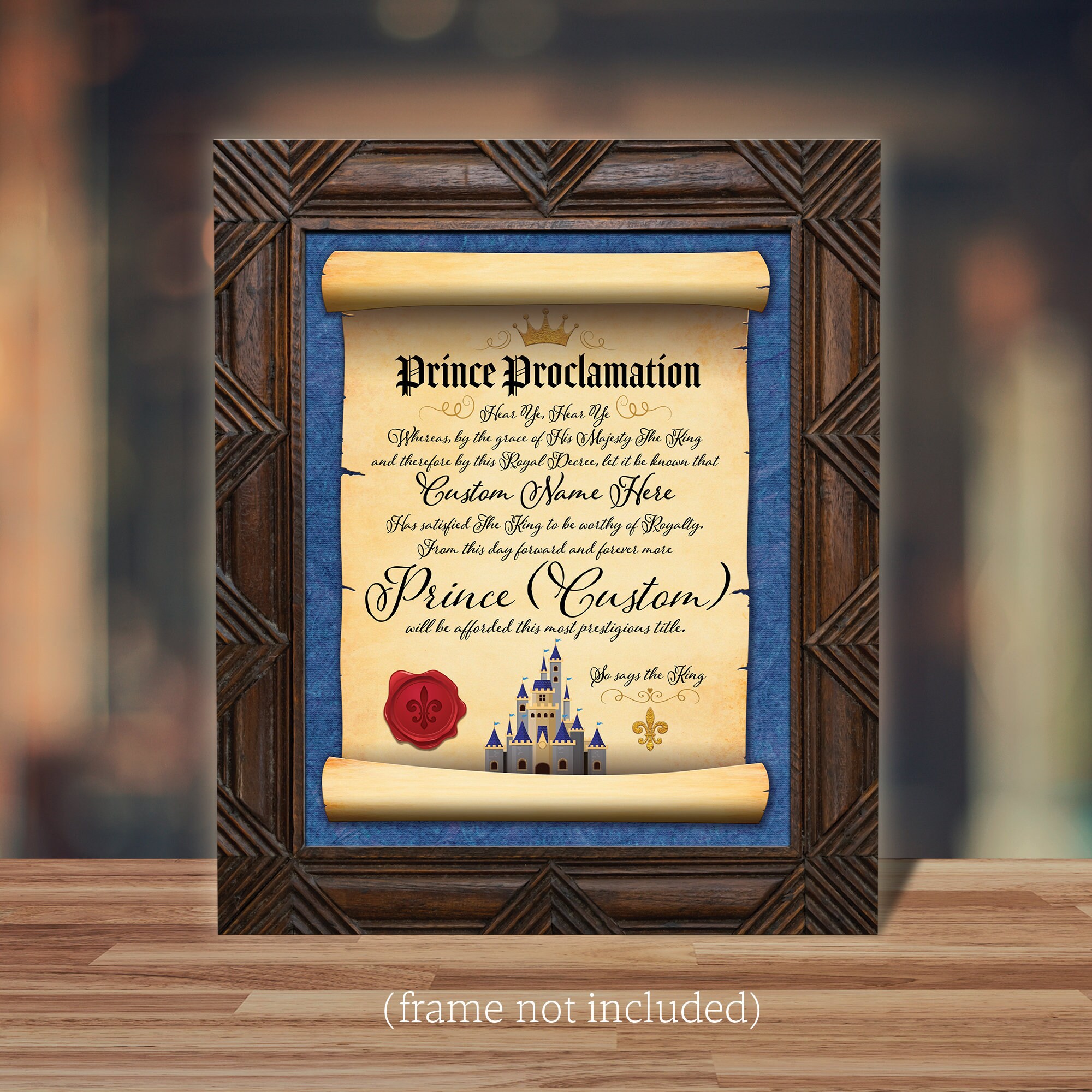 Custom Prince Proclamation for Boys Birthday Custom Prince - Etsy