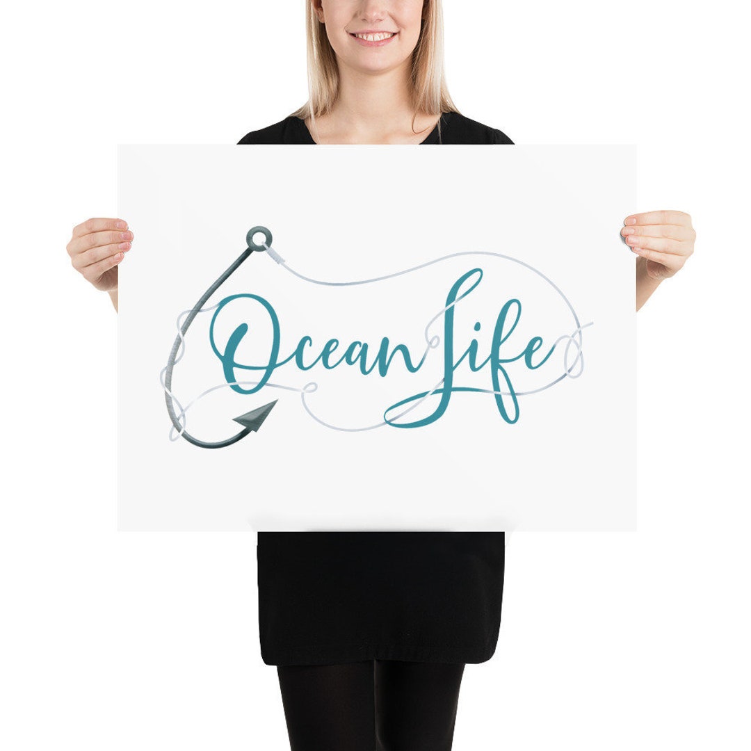 Ocean Life Poster / Ocean Life Art / Ocean Life Wall Decor / Salt Life ...