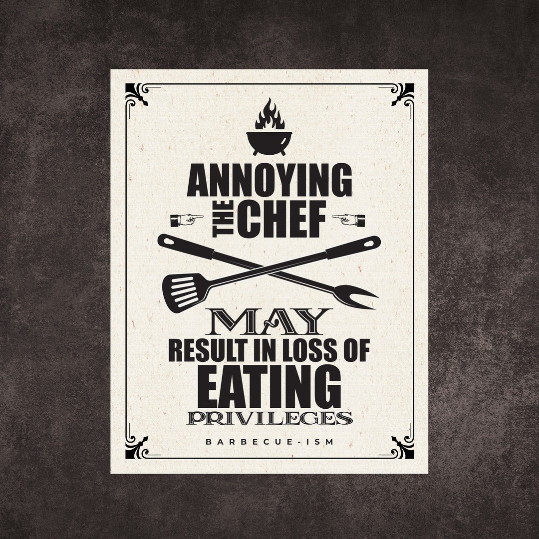 Barbecue Quote 2 Barbecue Flyer Bbq Quote Bbq Flyer Funny Kitchen Decor ...