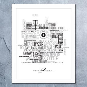 Disc Golf Framed Poster, Disc Golf Print, Disc Golf Player Gift, Disc ...