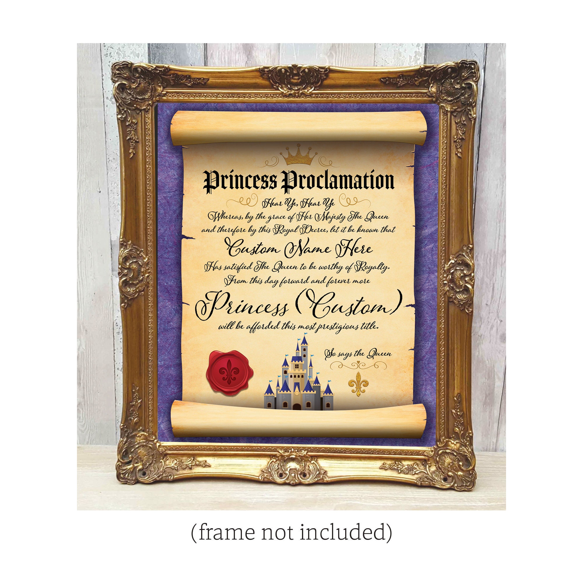 Princess Proclamation Printable