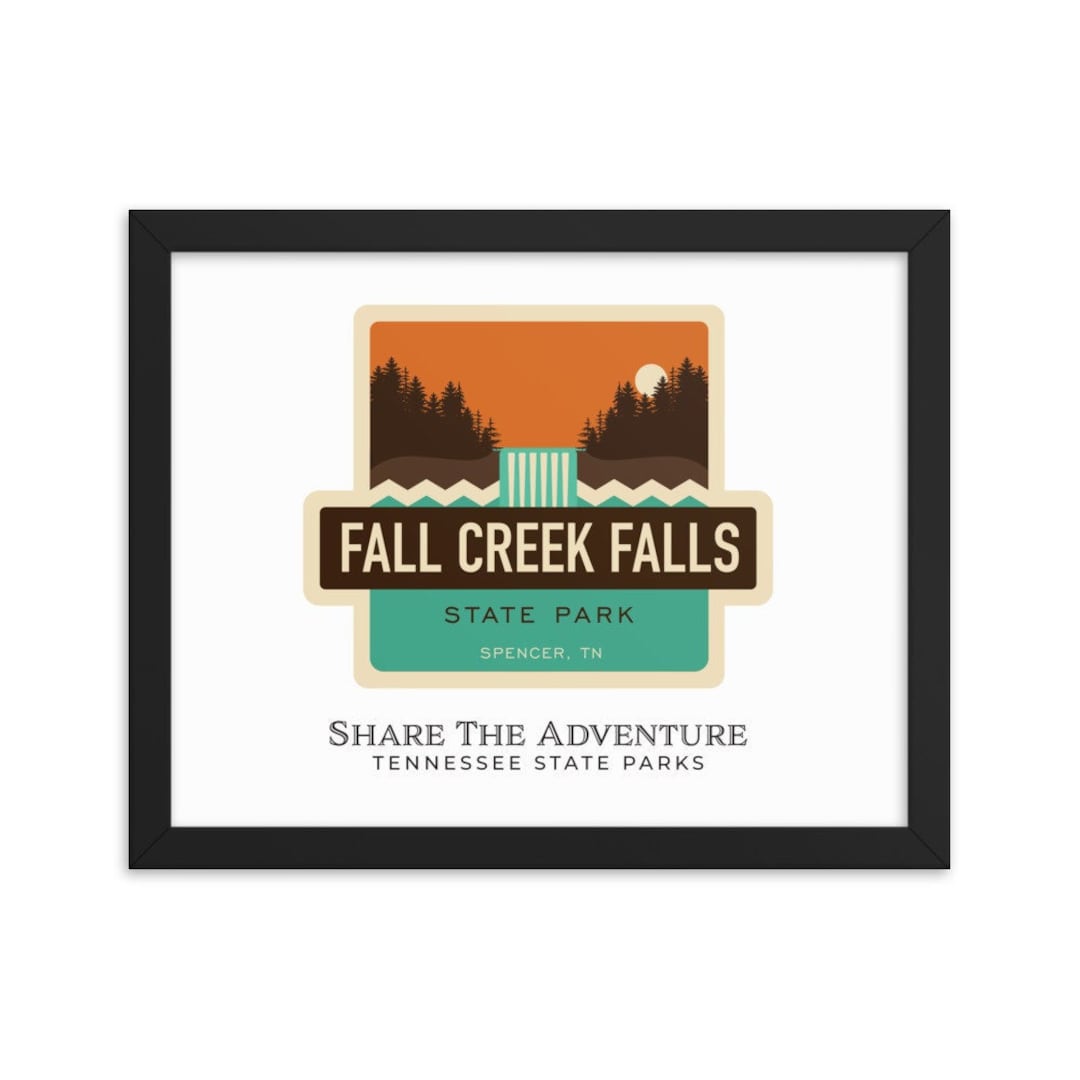 Fall Creek Falls Tennessee State Park Print Framed State Park Print TN ...