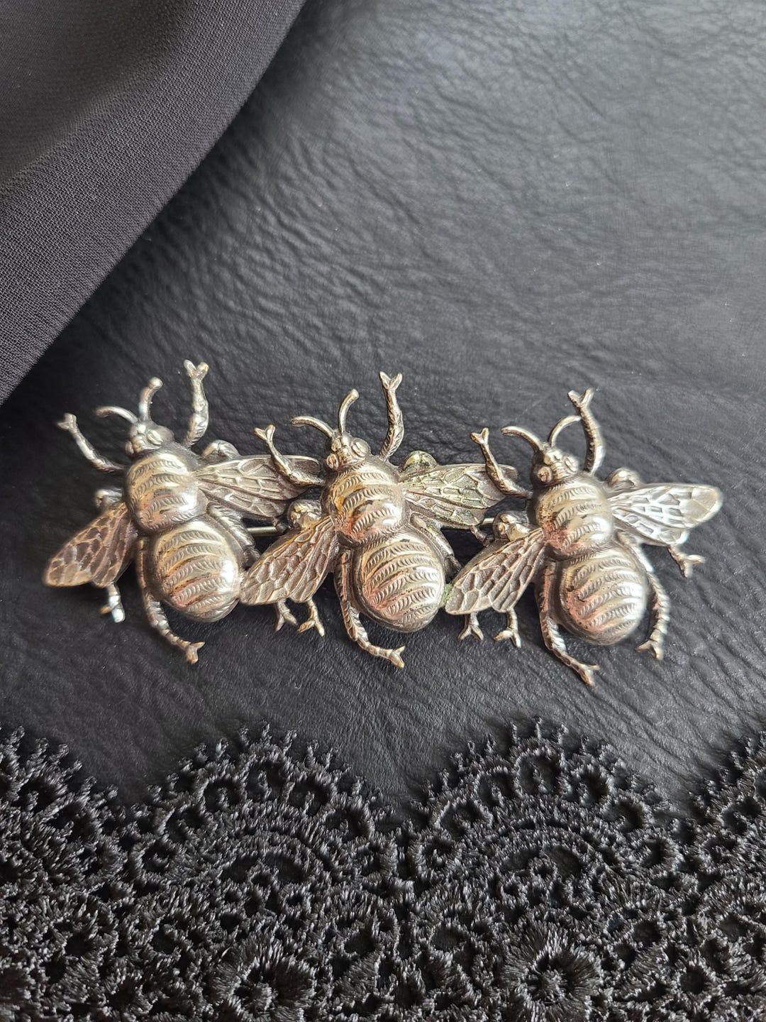 Rare Vintage Joseff of Hollywood Three Bee Brooch - Etsy