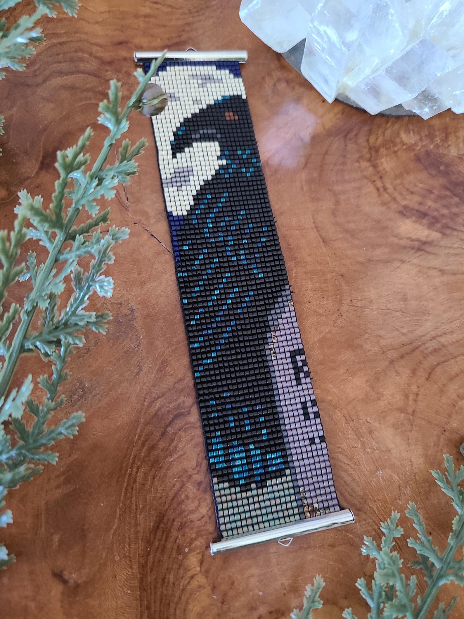 Raven Loom Bead Bracelet Pattern: Halloween Beading (PDF Pattern - Etsy