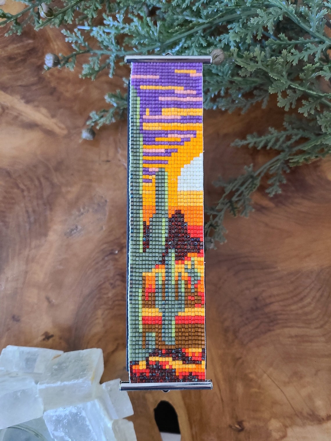 Desert Sunset Bead Loom Bracelet Pattern: Miyuki Delica (PDF Download ...