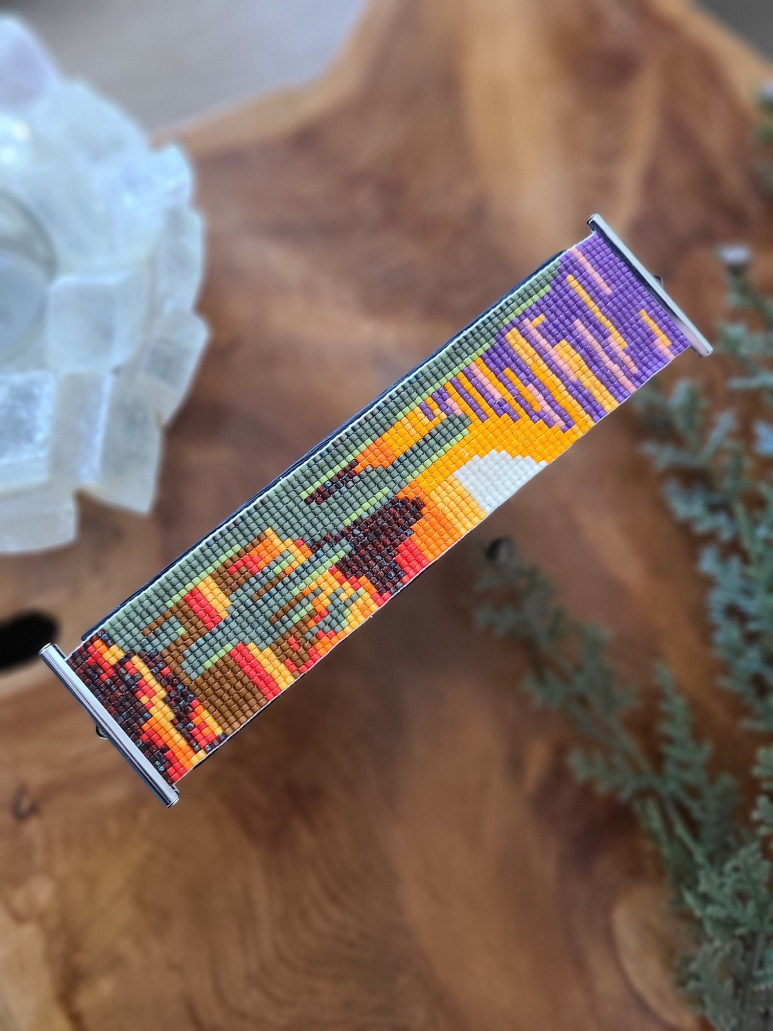 Desert Sunset Bead Loom Bracelet Pattern: Miyuki Delica (PDF Download) - Etsy