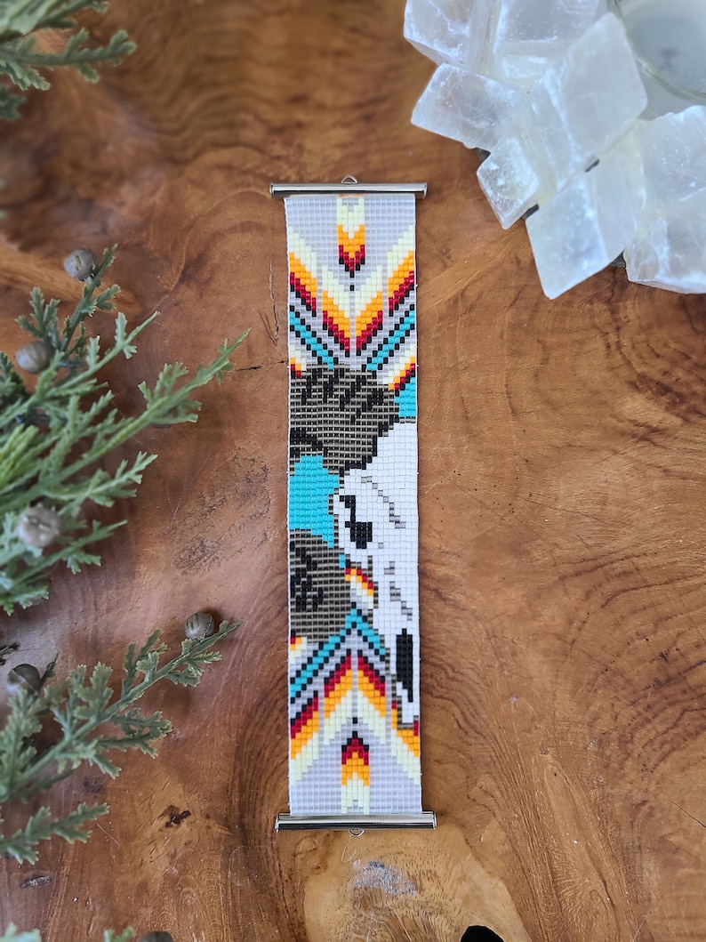 Desert Southwest Ram Bracelet Bead Loom Pattern/loom Bead Bracelet ...