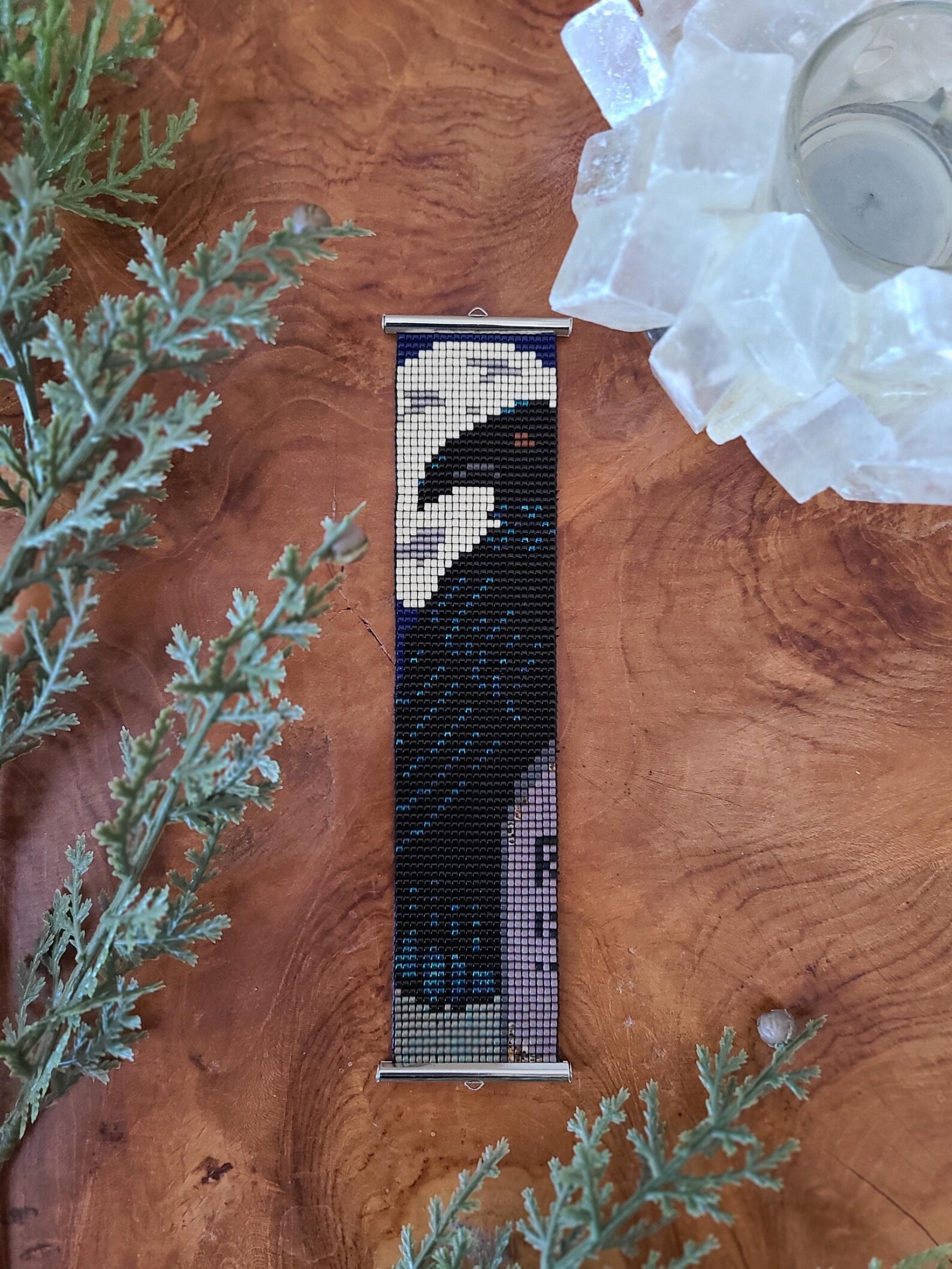 The Raven Loom Bead Bracelet Pattern / Loom Bracelet Pattern ...