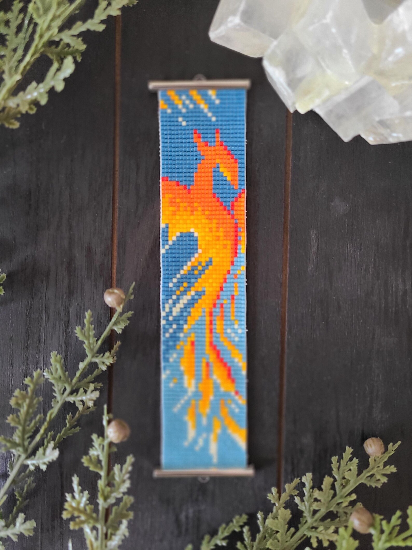 The Phoenix Loom Bead Bracelet Pattern / Loom Bracelet Pattern / Cuff ...