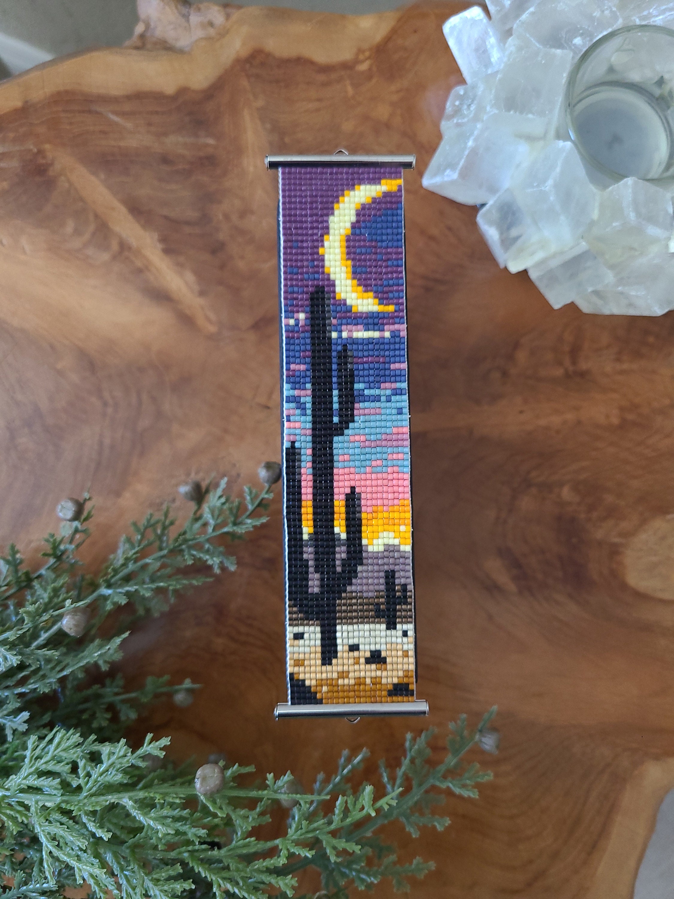Desert Night Sky Seed Bead Bracelet Pattern / Miyuki Delica PDF / Cuff ...