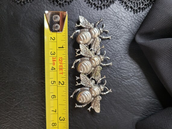 Rare Vintage Joseff of Hollywood Three Bee Brooch - Gem