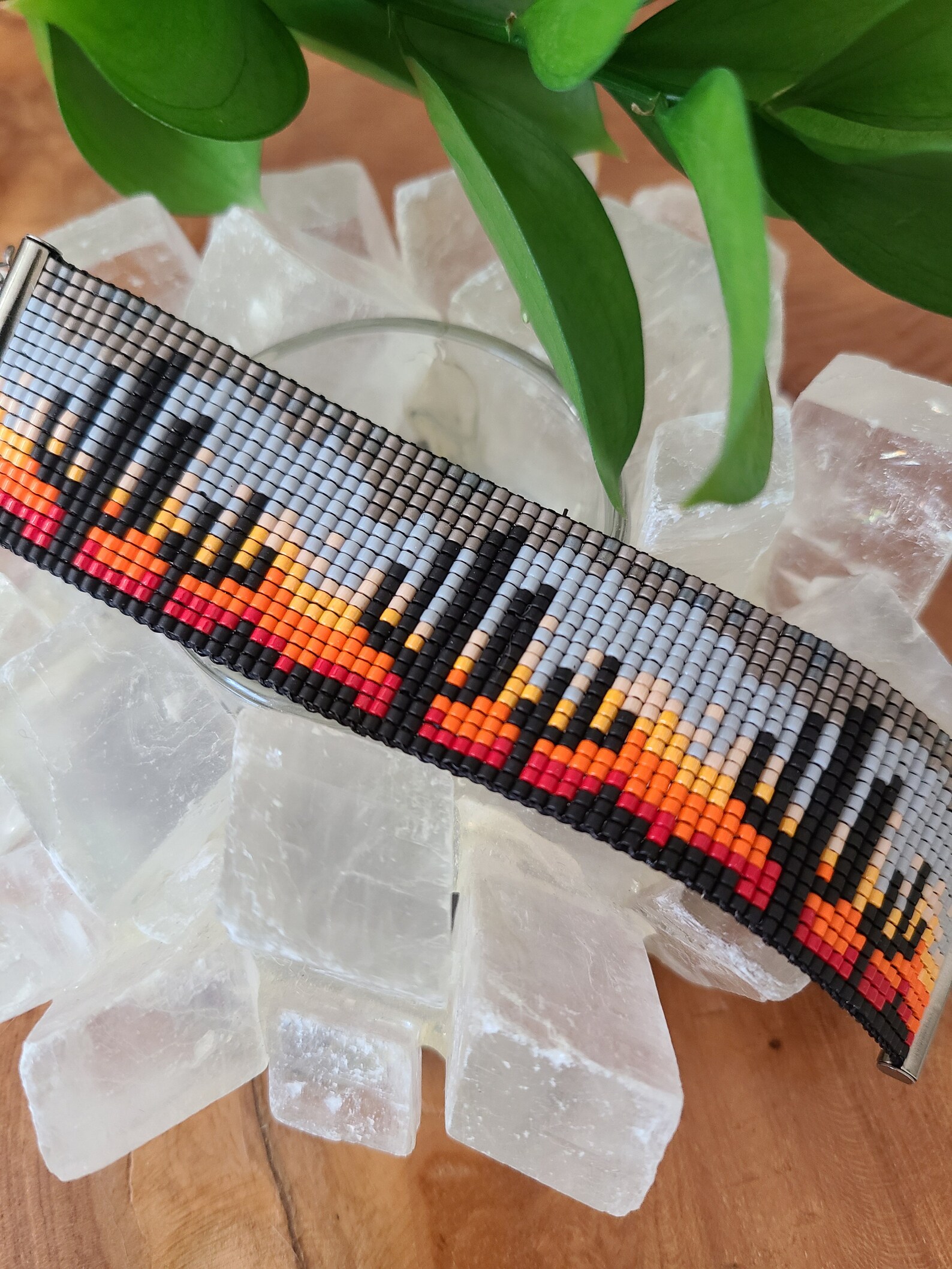 Desert Sunset Seed Bead Bracelet Pattern / Miyuki Delica PDF / Cuff ...