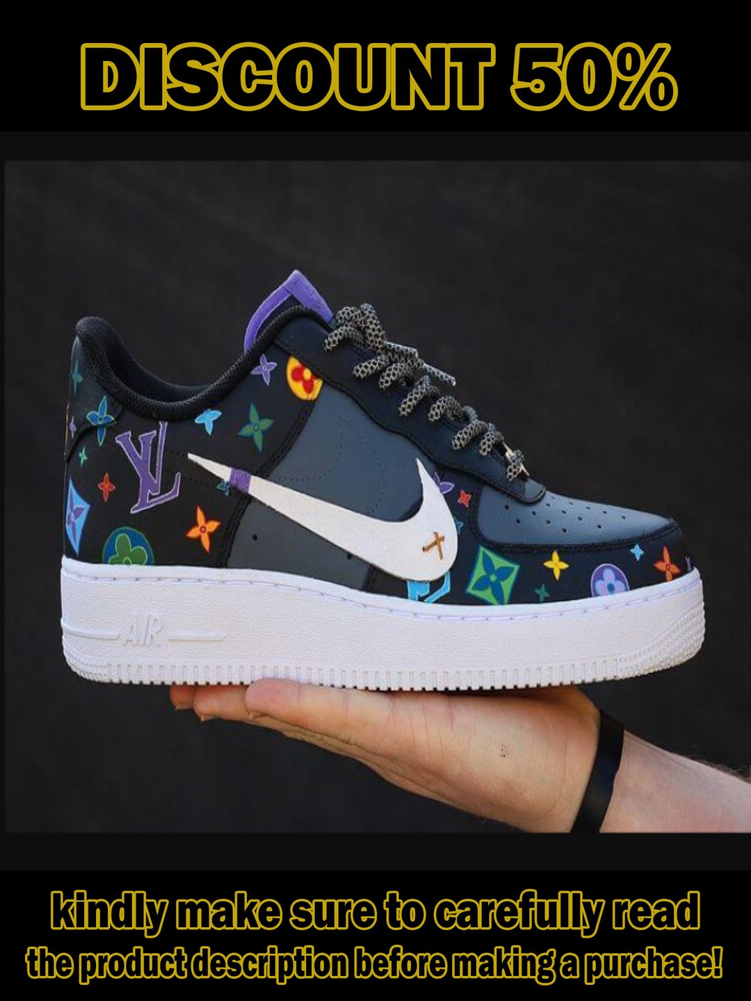 Fashion Luxury Custom AF1, Brand AF1 Hand Painted, Personalized Air ...