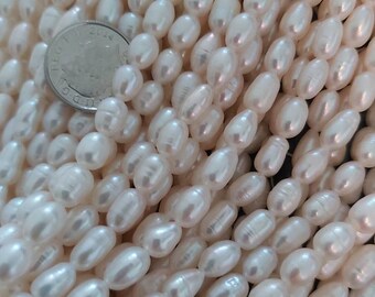 Oval Pearl Beads | Etsy