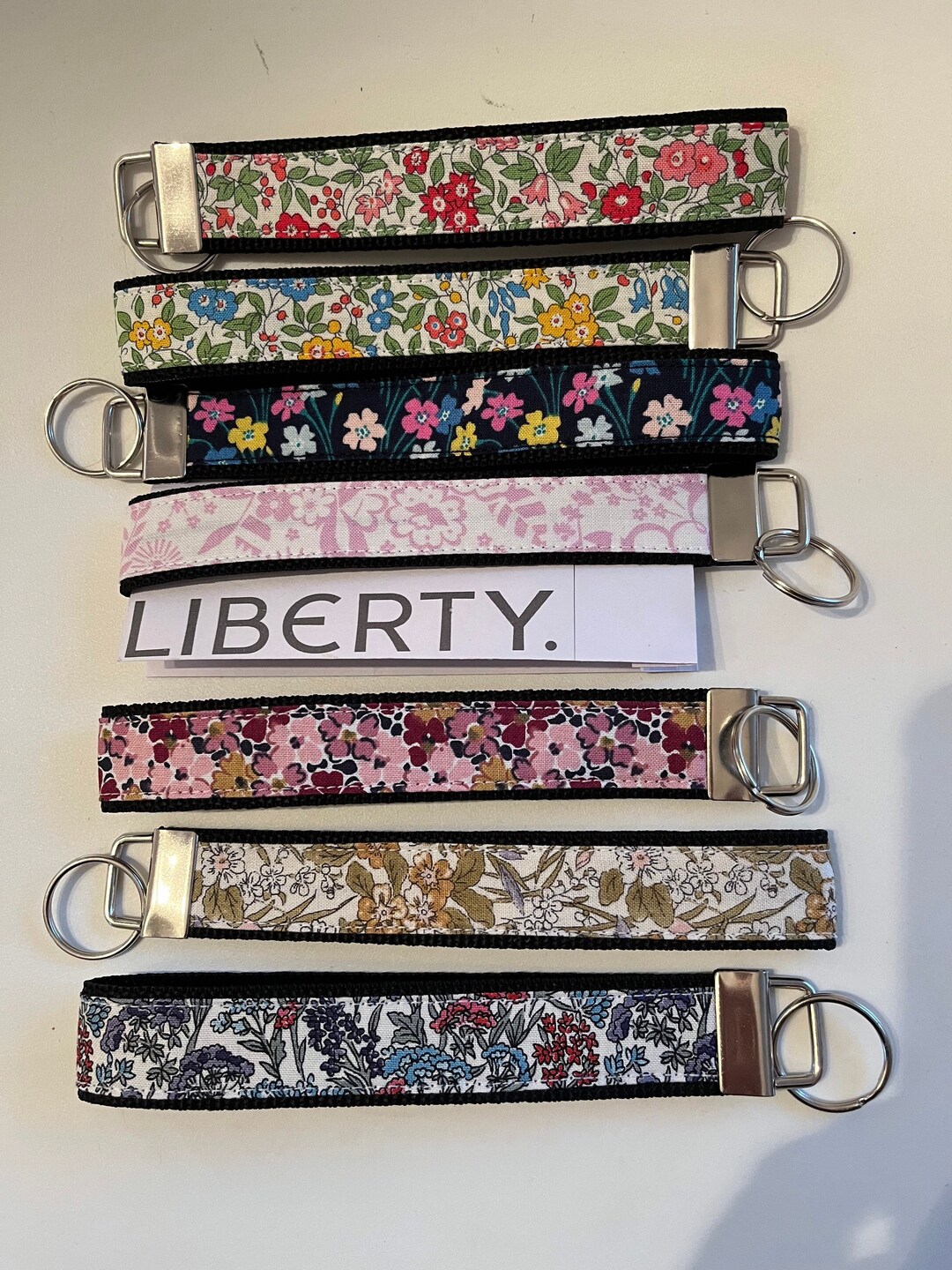 Liberty Keyring, Key Fob, Key Ring, Phone Wristlet, Fabric Strap, Phone ...