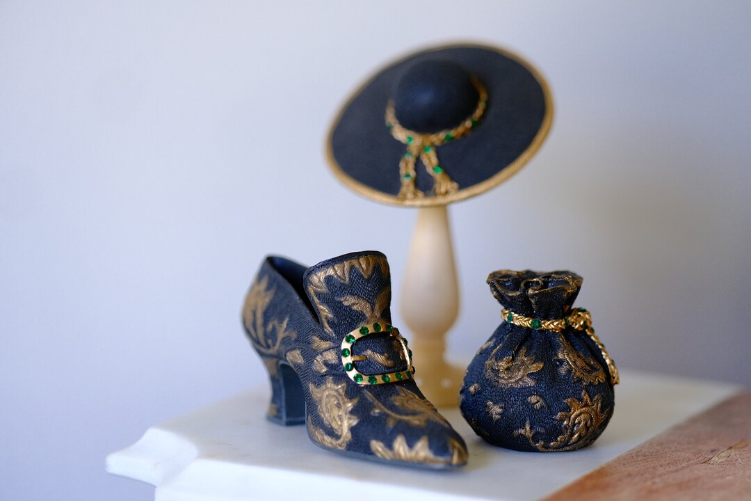 Vintage S/3 Lady Zandra Mini Classic Couture Fashion Shoe, Handbag and ...