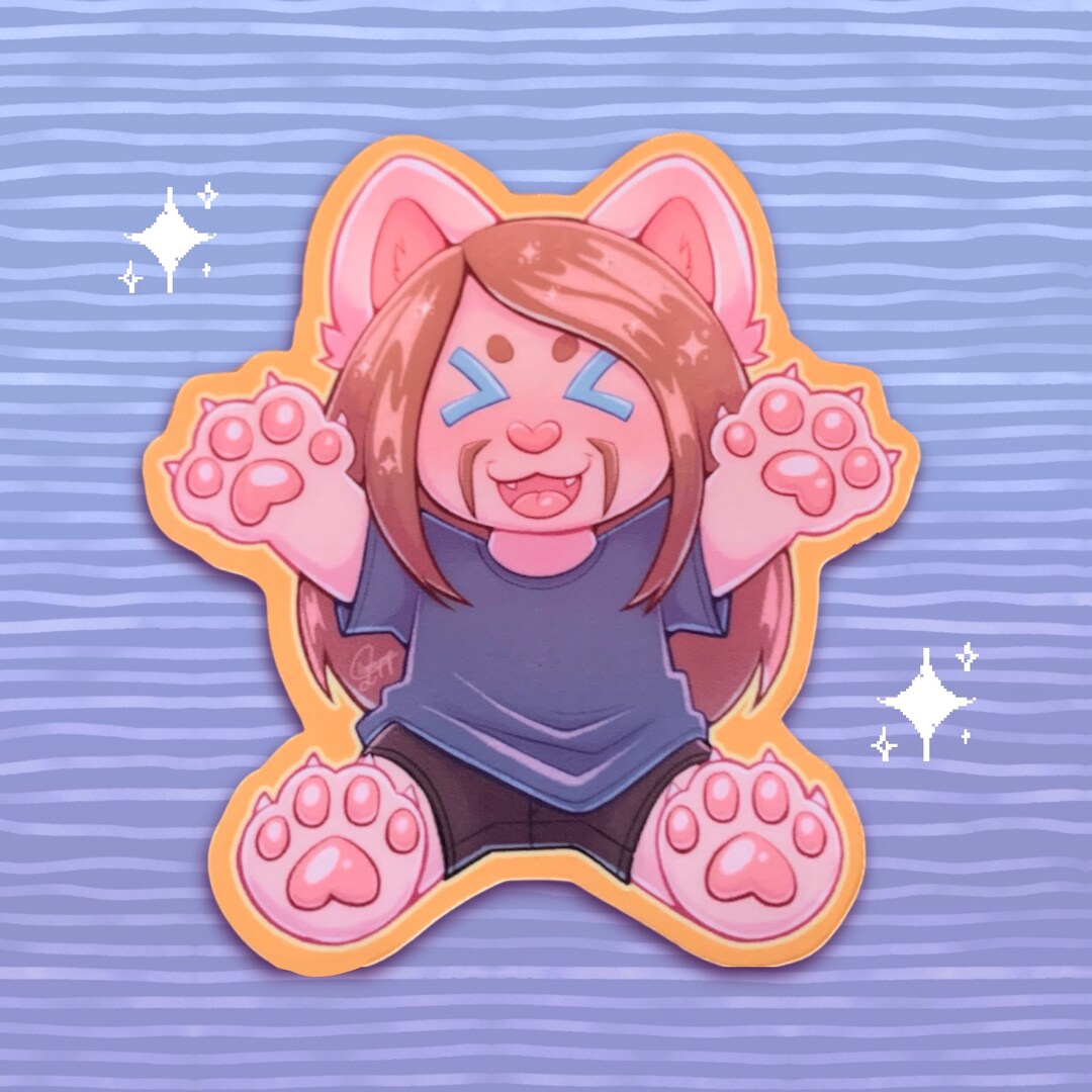 Glossy Toki Wartooth Kitty Sticker - Etsy