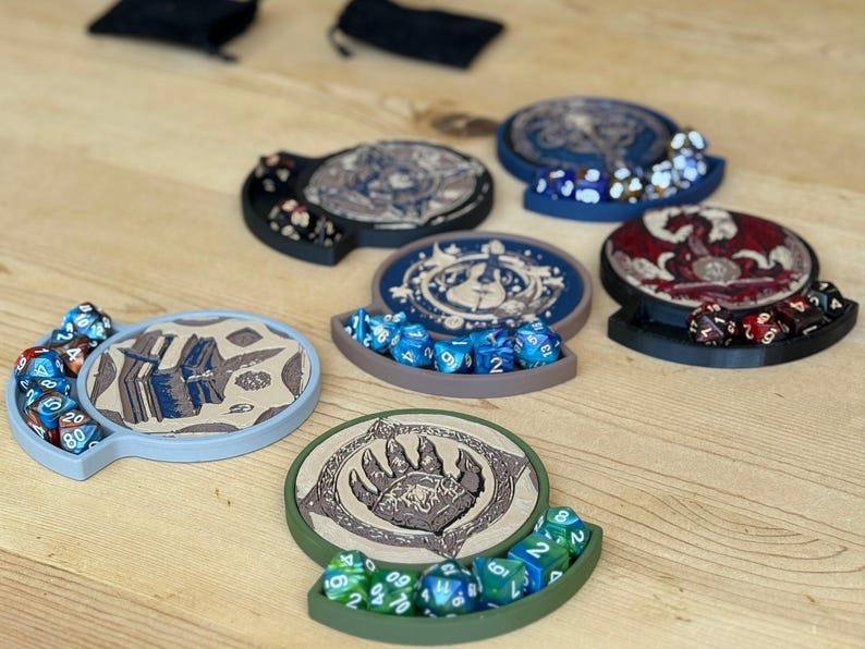 Personalized Dungeons and Dragons Dice Coaster: DM Dnd Gift Accessory ...