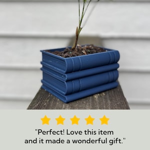Book Planter for Readers, Stack of Books Succulent Plant Pot, Succulent ...