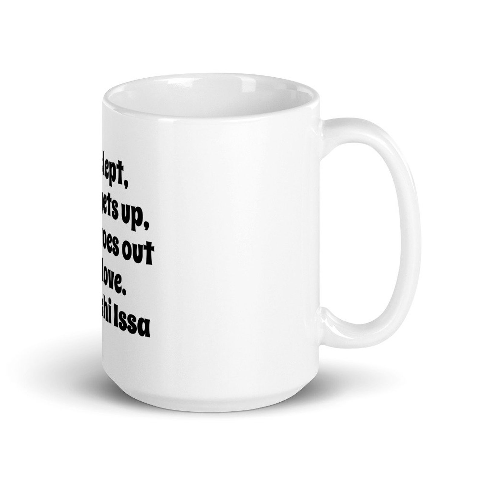 Kobayashi Issa Cat Mug, Cat Lover Mug, Cat Mom Mug, Winter Gift Mug ...