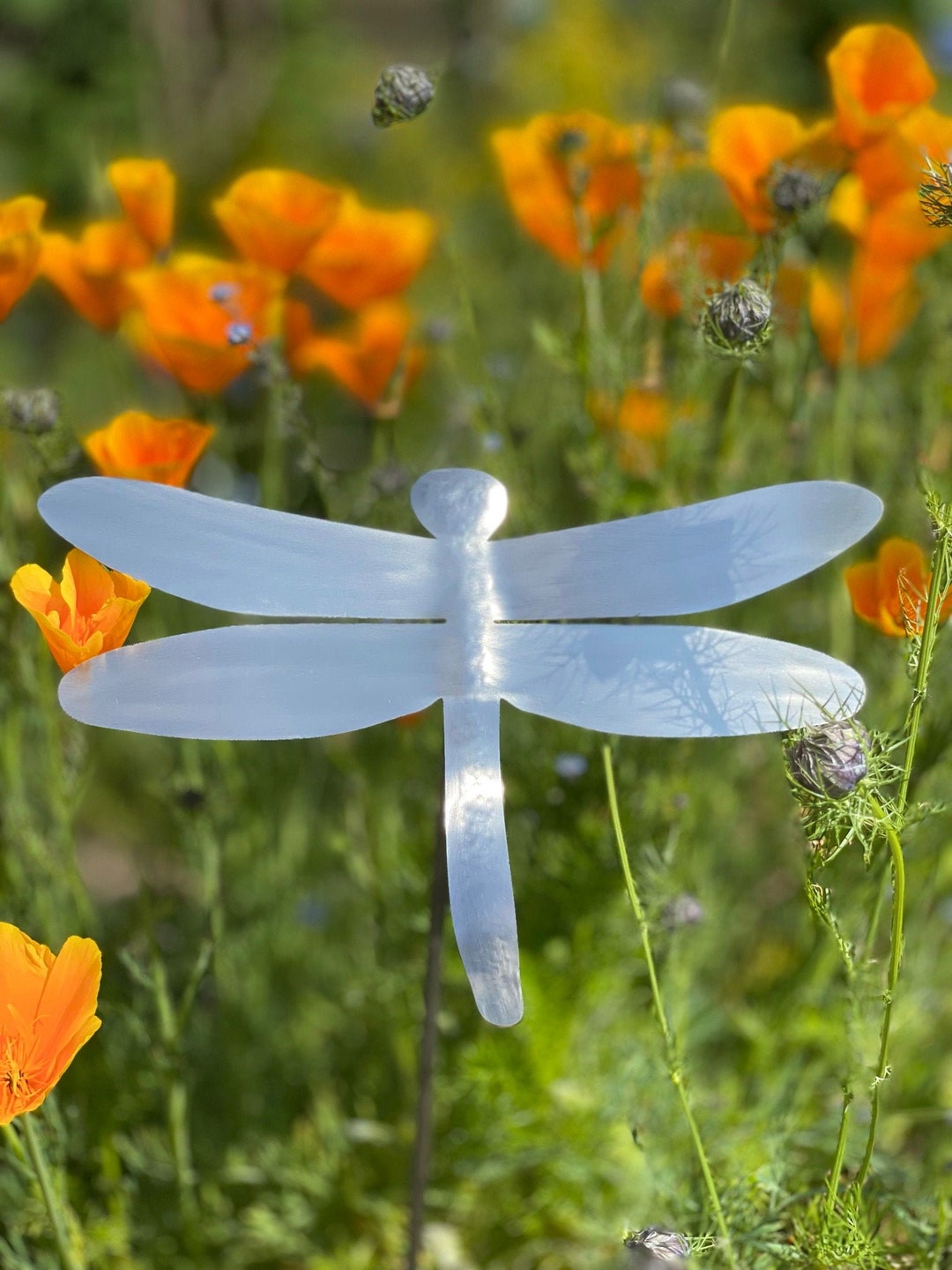 Garden Stainless Steel Dragonfly - Etsy UK