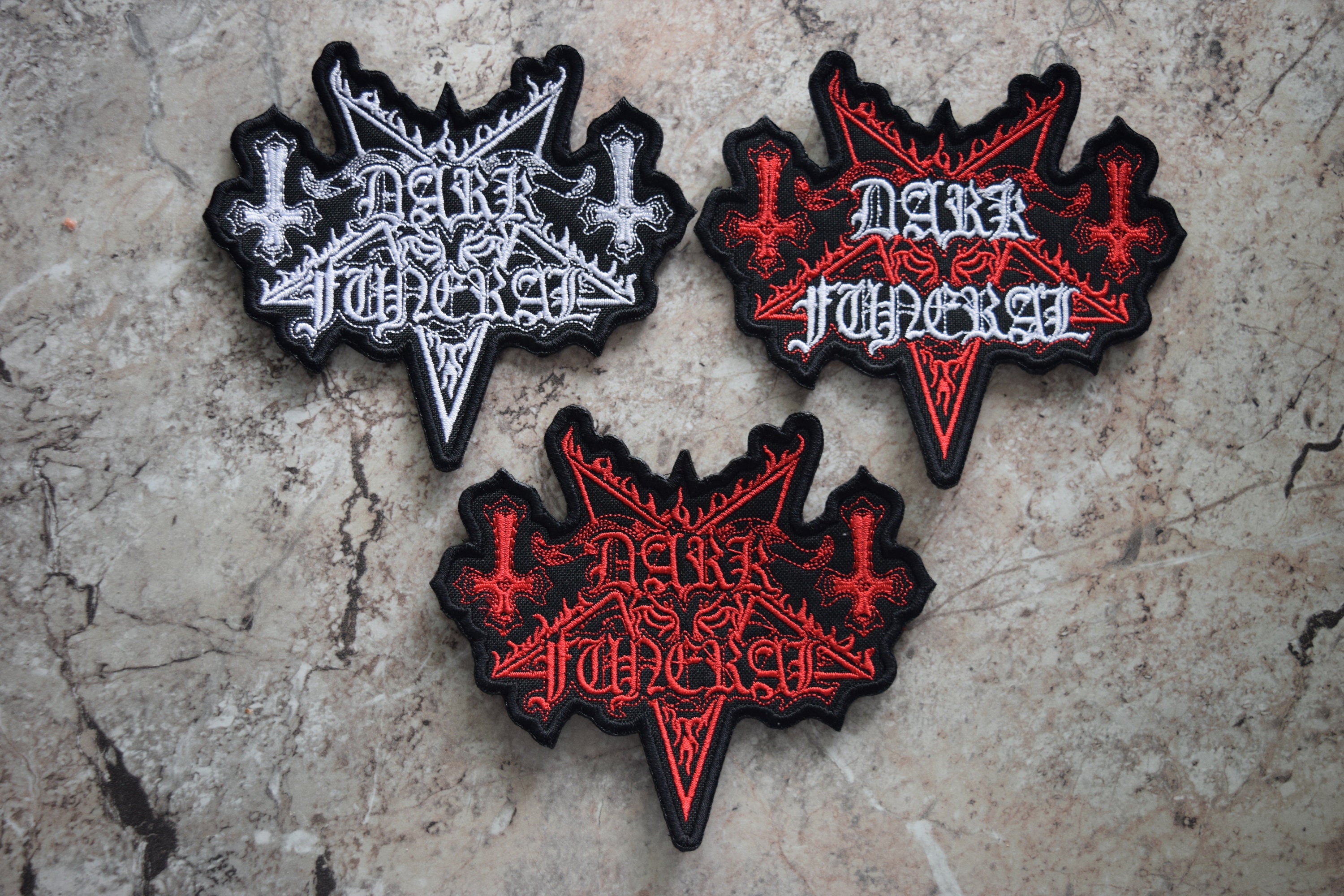 Dark Funeral patch Embroidered logo Black metal Band symbol | Etsy