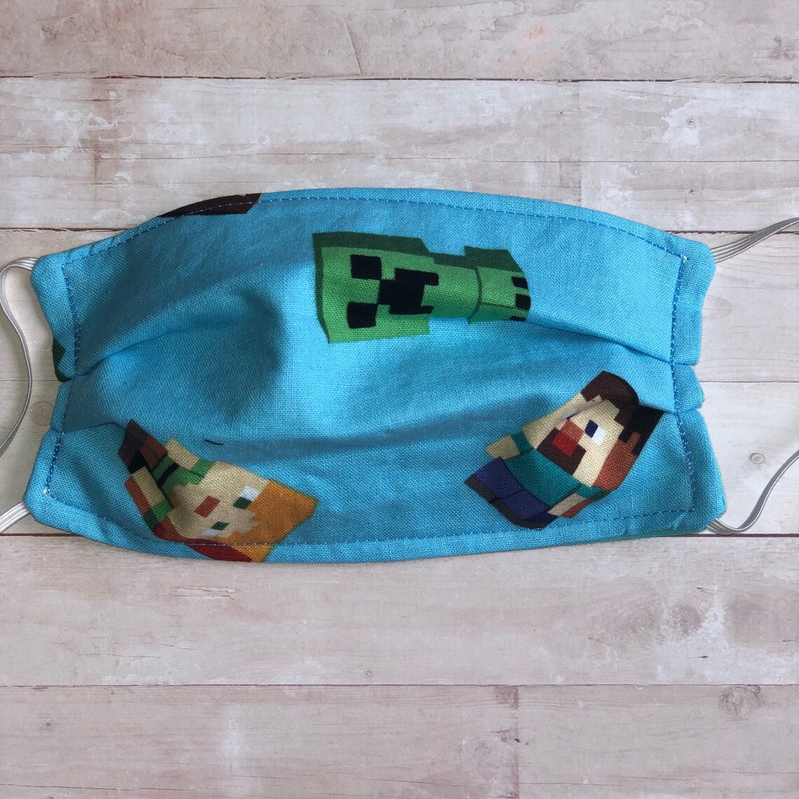 Minecraft face mask covering please read measurements in | Etsy