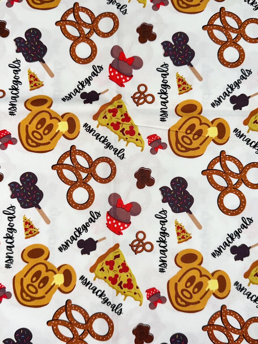 Disney Mickey Mouse Snack Goals Cotton Fabric Fat Quarter 18”x28” - Etsy
