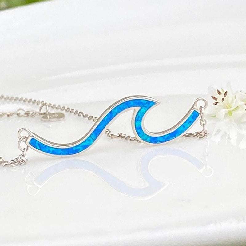 Wave Necklace - Etsy