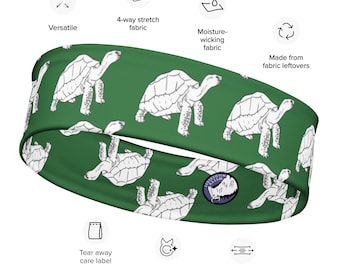 Reptiles Jersey Stretchy Knot Headband Lizard Bearded Dragon Turtle ...