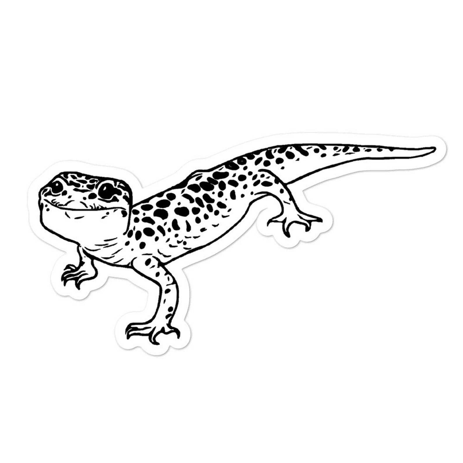 Leopard Gecko Sticker, Bubble-free Stickers - Etsy