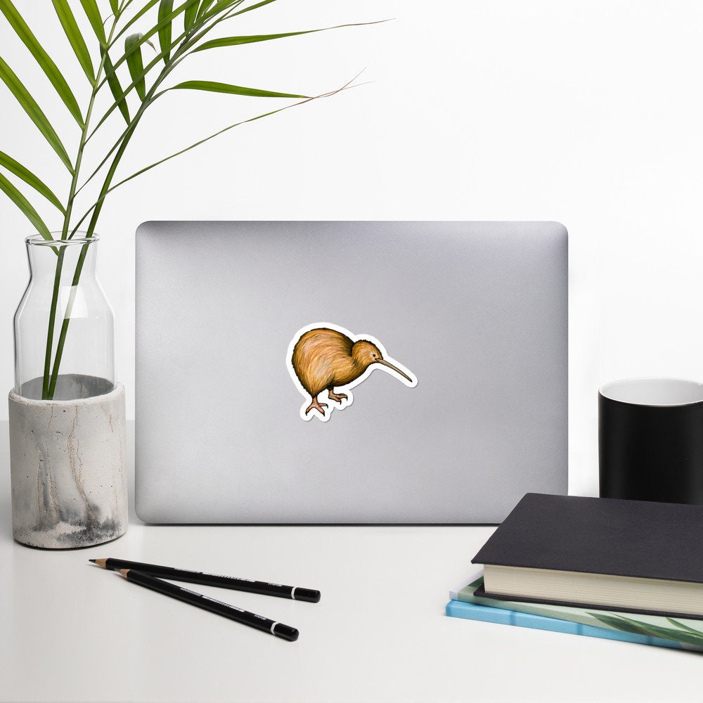 Kiwi sticker Kiwi Bird Sticker Bubble-free stickers - Etsy Nederland