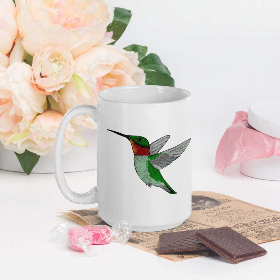 Hummingbird Mug, Hummingbird Coffee Cup - Etsy