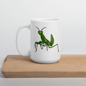 Praying Mantis Mug, Mantis Coffee Cup - Etsy
