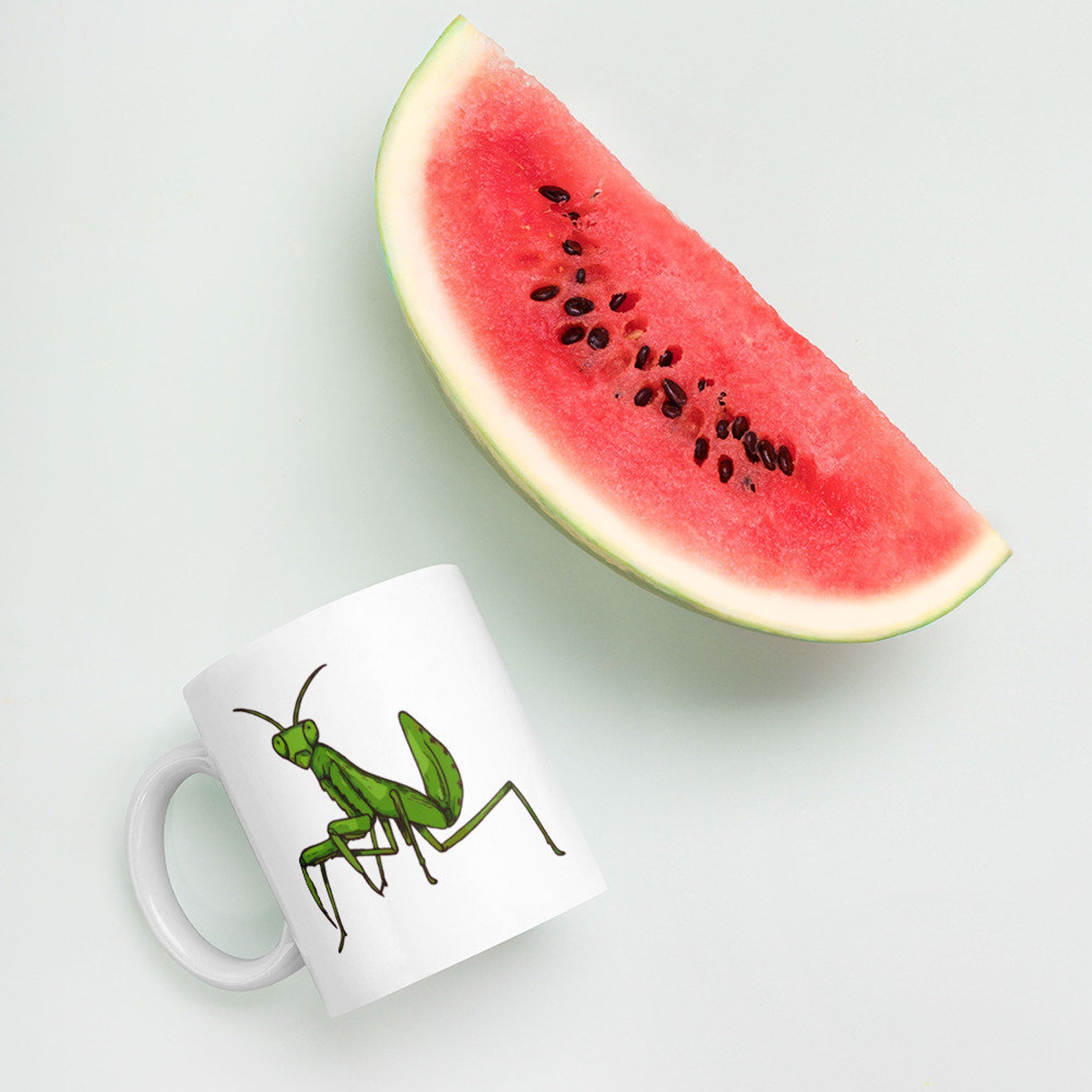 Praying Mantis Mug, Mantis Coffee Cup - Etsy