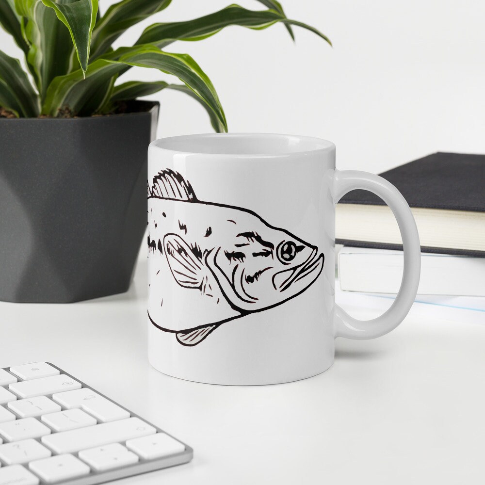 Largemouth Bass Mug, Fisherman Mug - Etsy