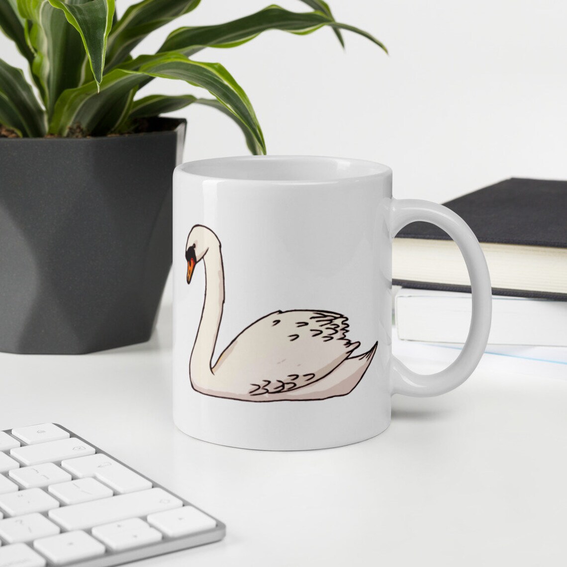 Swan Mug Swan Coffee Cup - Etsy