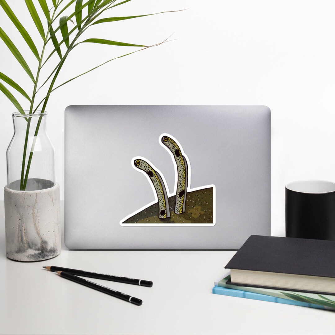 Garden Eel Sticker, Bubble-free Stickers - Etsy
