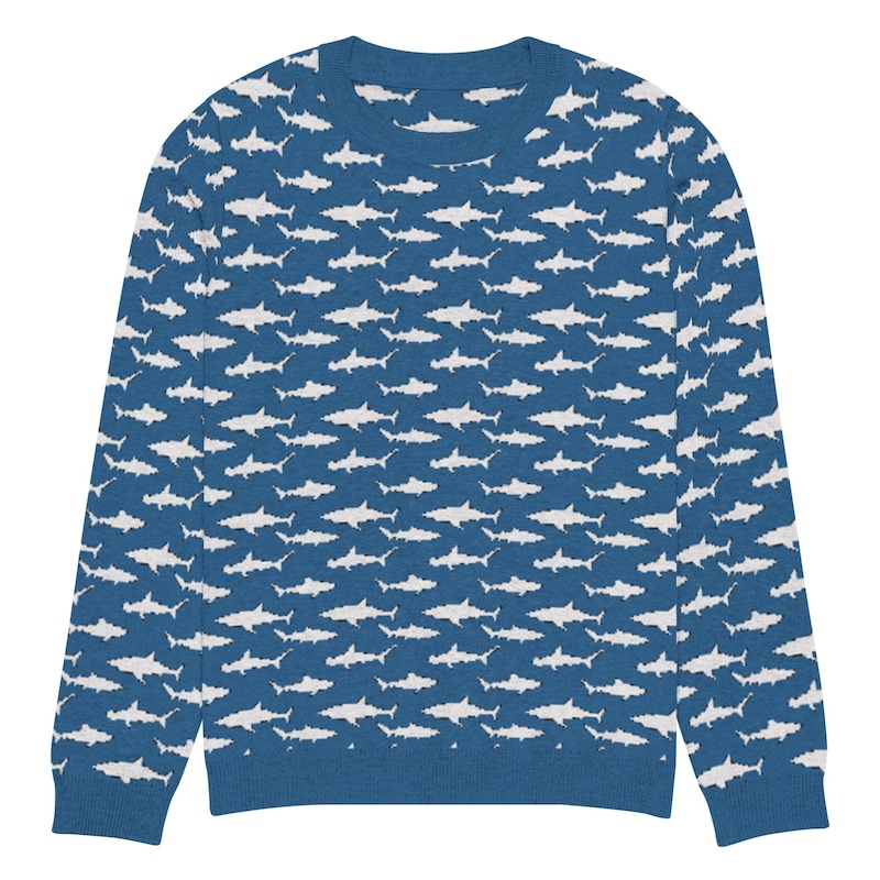 Shark Sweater - Etsy
