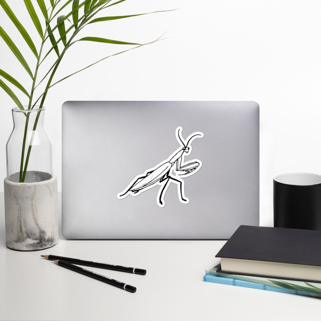 Praying Mantis Sticker, Insect Sticker, Bubble-free Stickers - Etsy