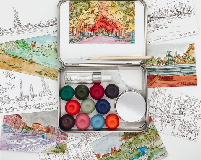 New York NYC Adventure Painting Kit Grande Tin by Hyperexist - Etsy