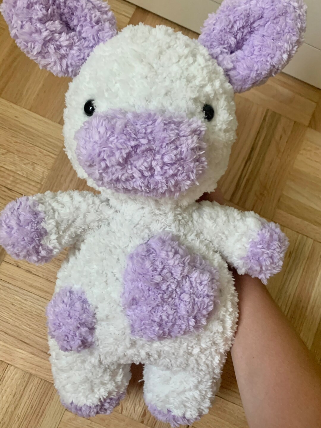 Jumbo Fuzzy Crochet Cow - Etsy