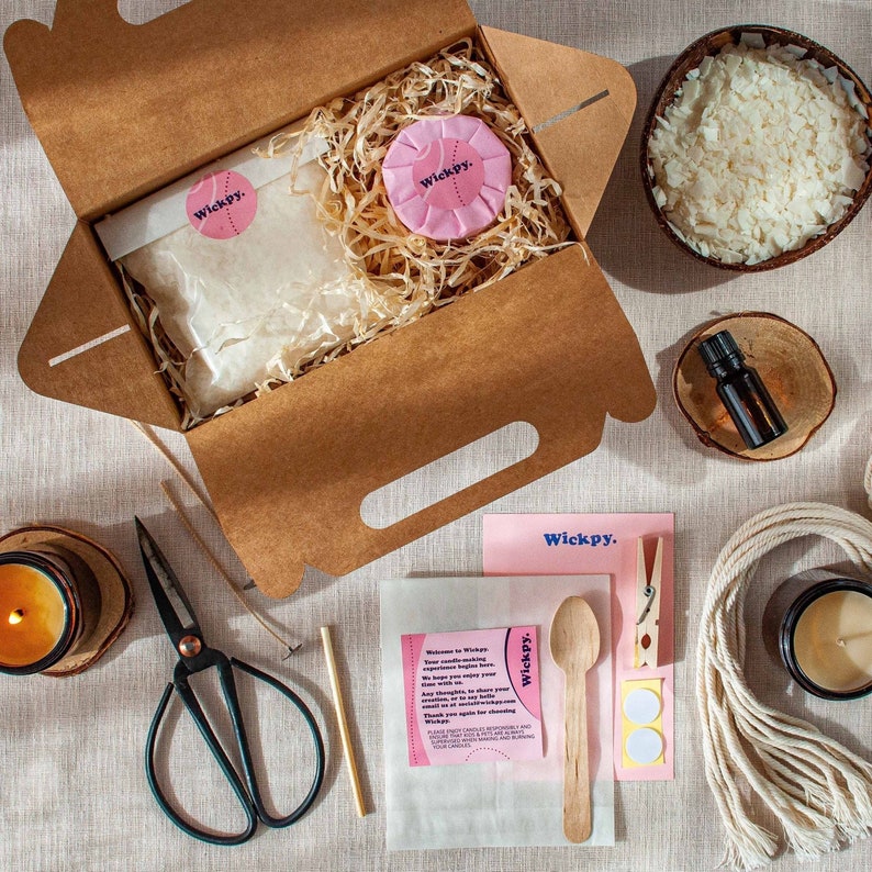Candle Making Starter Kit Eco-friendly Vegan Soy Craft Kit - Etsy UK