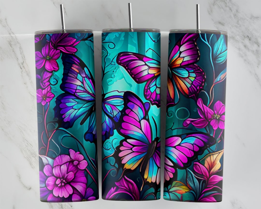 Neon Butterflies Design, Ready to Press Transfer, NOT A DIGITAL ...