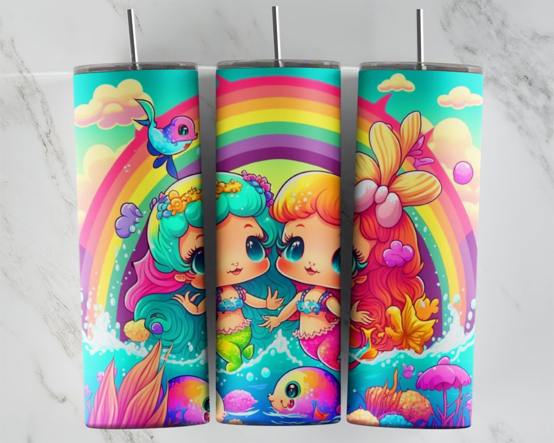 Colorful Mermaids Design, Ready to Press Transfer, NOT A DIGITAL ...