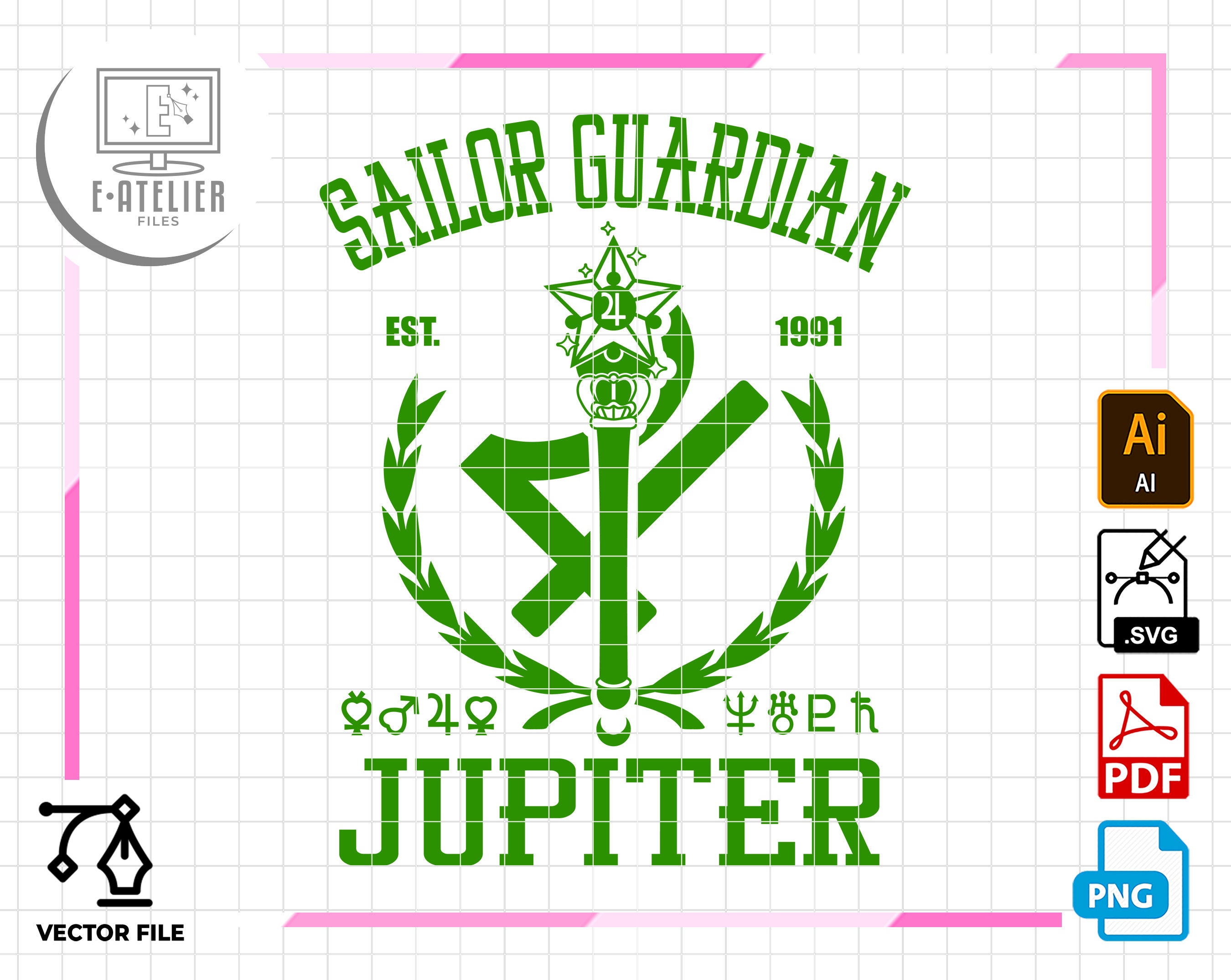 Sailor Jupiter Symbols