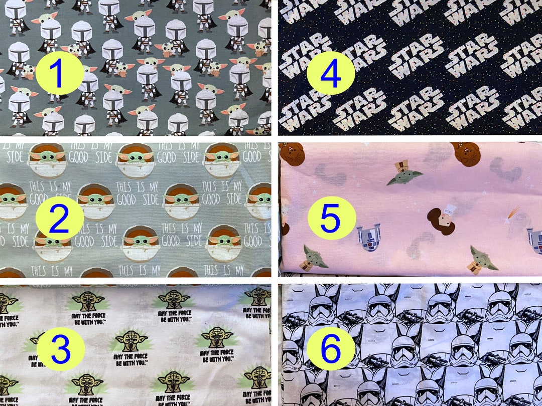 Star Wars Fabric Fat Quarter 18 X 22, Fq Cotton Star Wars Fabric, Baby ...