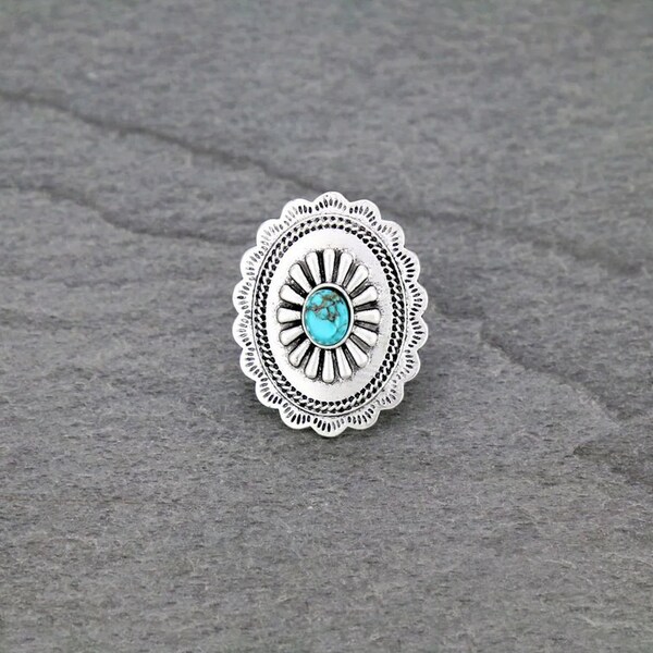 Turquoise Concho - Etsy