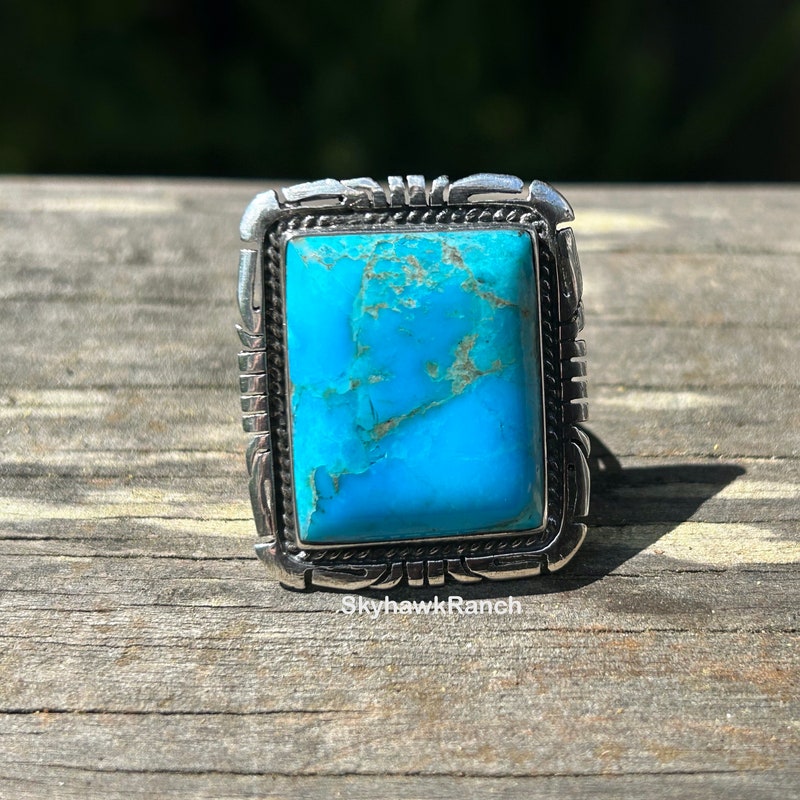 Mens Turquoise Ring - Etsy