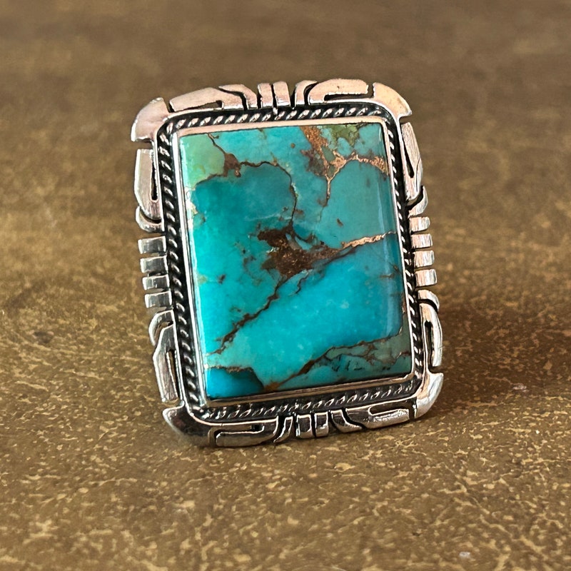 Mens Turquoise Ring - Etsy